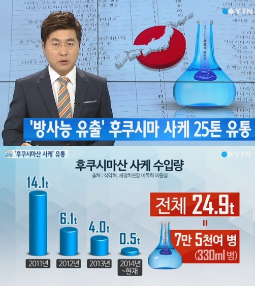 후쿠시마산 사케 대량 수입 방사능 유출 후 3년 동안 계속됐다 사회 기사 더팩트