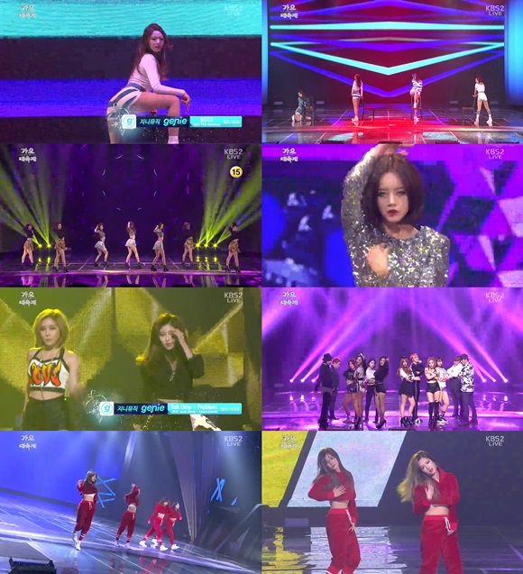 [KBS 가요대축제] AOA 걸스데이 시크릿 에이핑크 '섹시 대결' - 연예 | 기사 - 더팩트