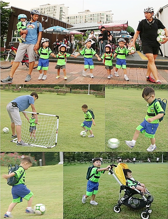 슈퍼맨 삼둥이 이동국 축구 제자됐다 에이스 누구 연예 기사 더팩트